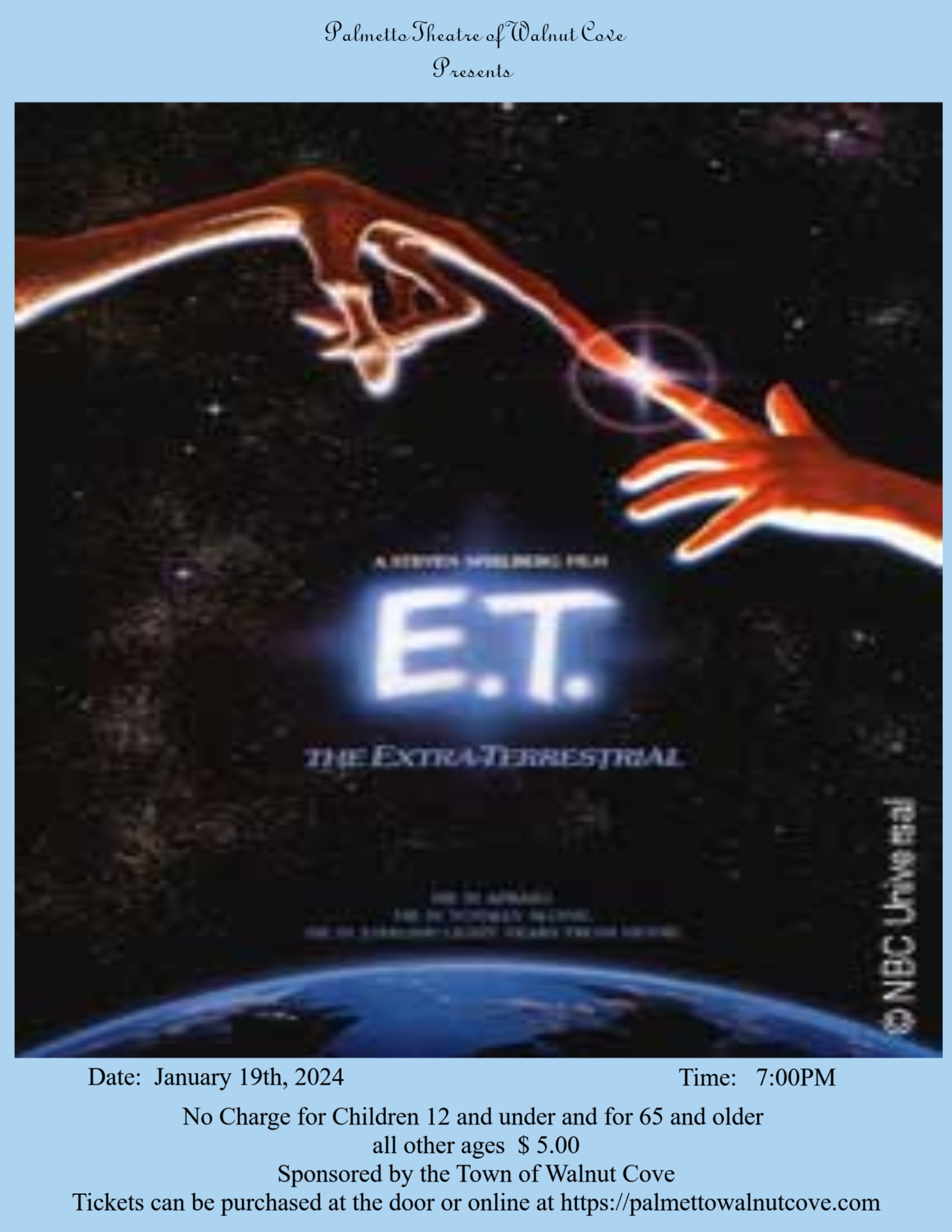 E.T. Movie - Palmetto Theatre of Walnut Cove
