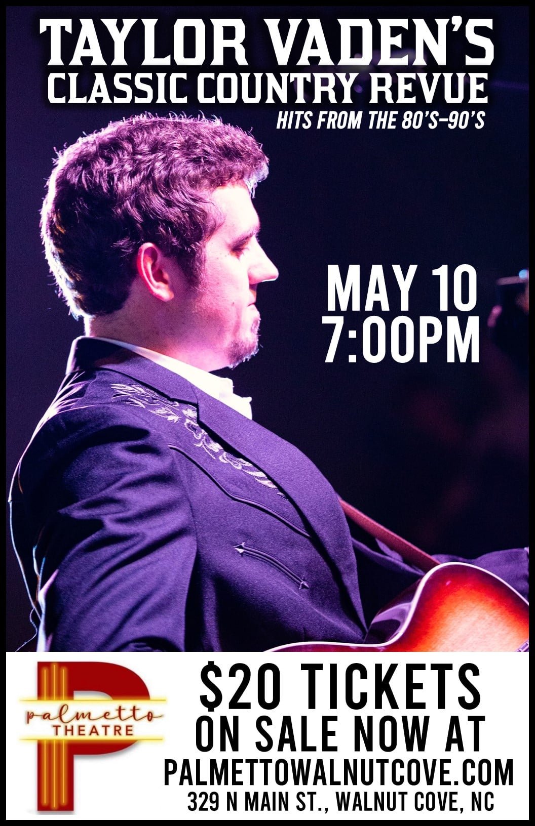 Taylor Vaden's Classic Country Revue (2025) - Palmetto Theatre of ...